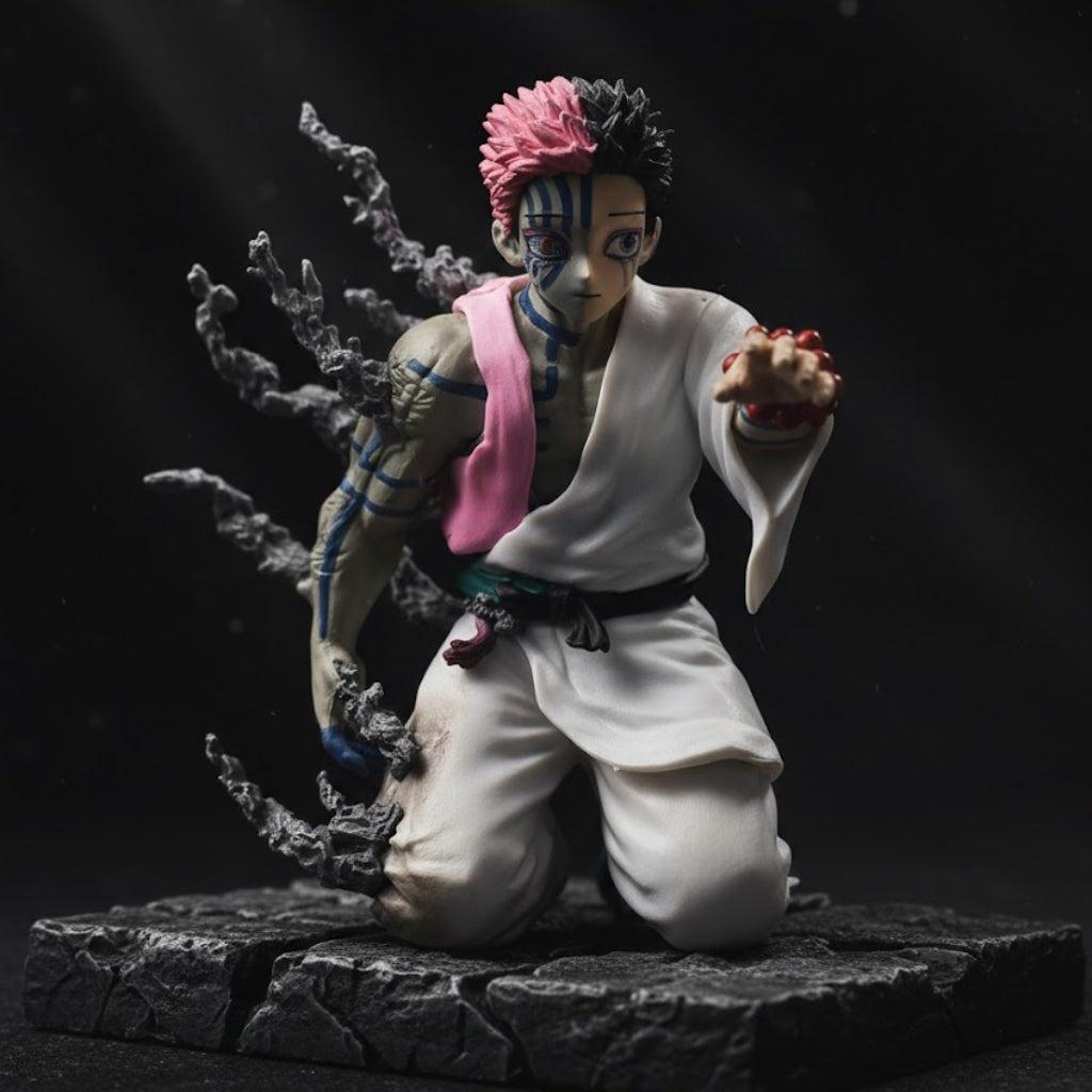 Akaza Kneeling Figure 17cm Demon Slayer Anime Collectible Statue ...
