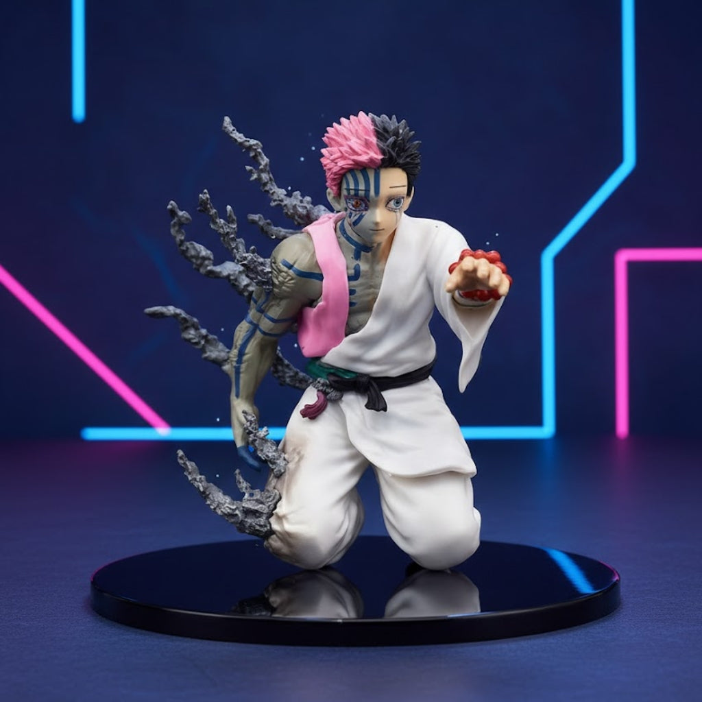 Akaza Kneeling Figure 17cm Demon Slayer Anime Collectible Statue ...