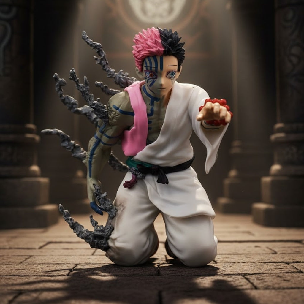 Akaza Kneeling Figure 17cm Demon Slayer Anime Collectible Statue ...