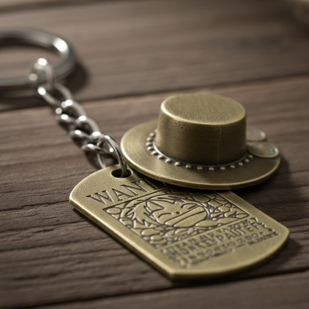 One Piece Luffy and Ace Skull Keychain Metal Pirate Pendant – ThePoysha